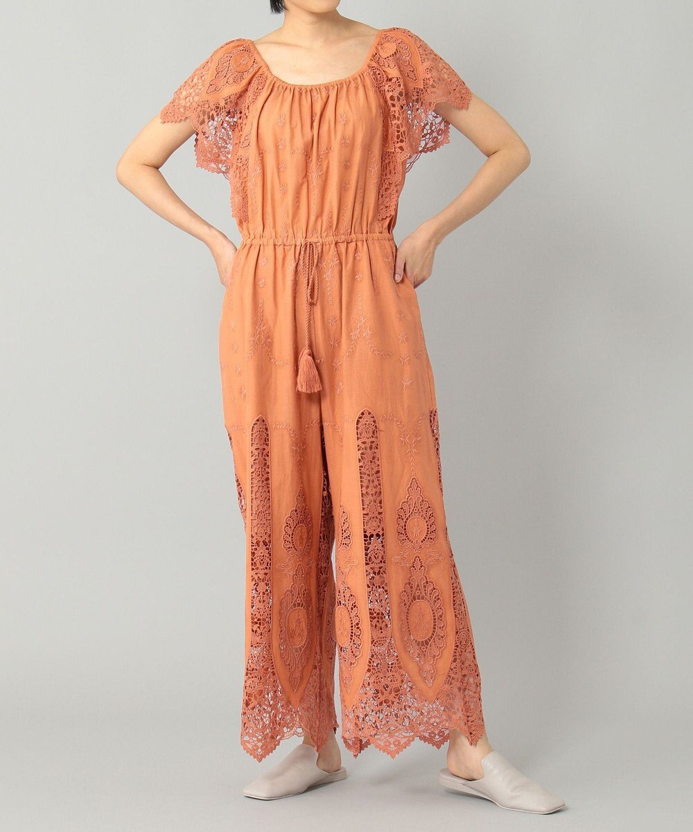 LIFE STYLE WEAR】カットワークサロペット / GRACE CONTINENTAL LIFE STYLE WEAR】カットワークサロペット / GRACE CONTINENTAL