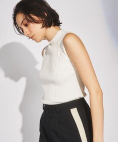 ハイネック切替ニットノースリーブ / GRACE CONTINENTAL | GRACE ハイネック切替ニットノースリーブ / GRACE CONTINENTAL | GRACE