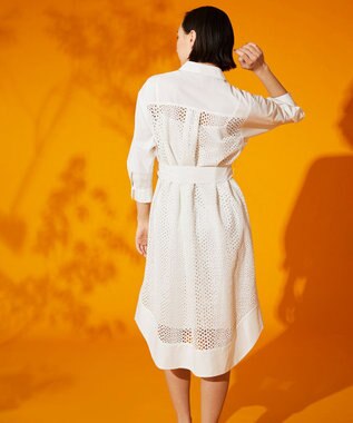 ドットカットワークシャツワンピース / GRACE CONTINENTAL ドットカットワークシャツワンピース / GRACE CONTINENTAL