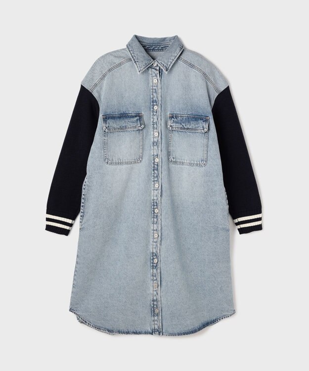 ニットスリーブデニムワンピース / GRACE CONTINENTAL | GRACE